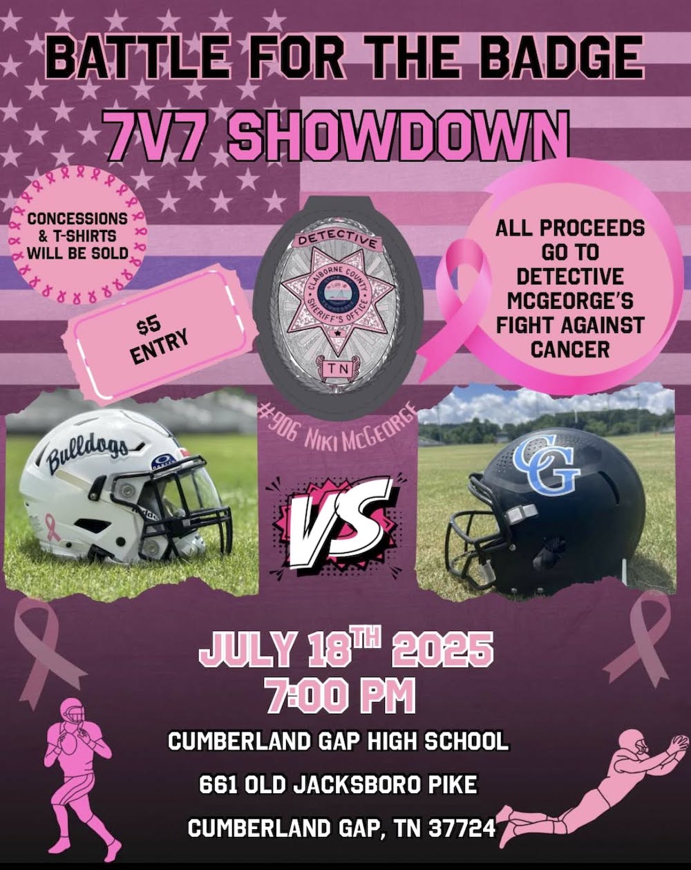 Panthers vs. Bulldogs 7-on-7 football to benefit Det. McGeorge ...